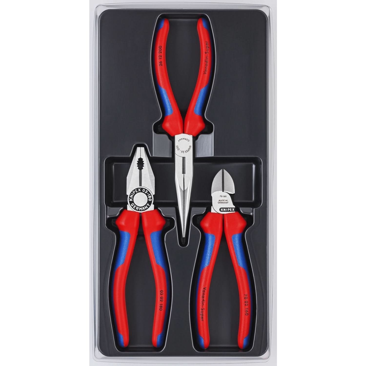 Knipex 00 20 11 3 Pc Assembly Pack Pliers Set – Tool Nut