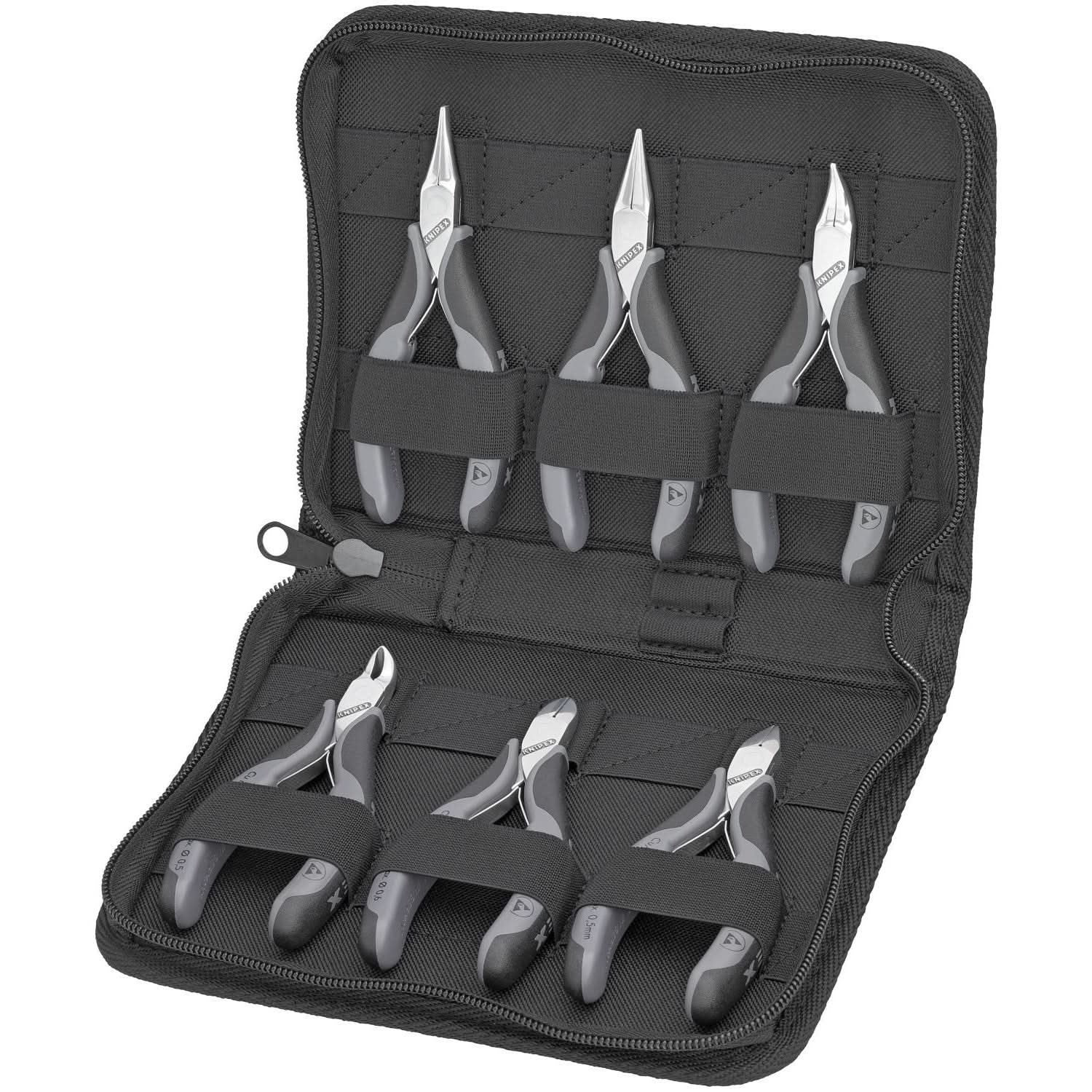 Knipex 00 20 17 6 Pc Electronics ESD Pliers Set in Zipper Pouch – Tool Nut