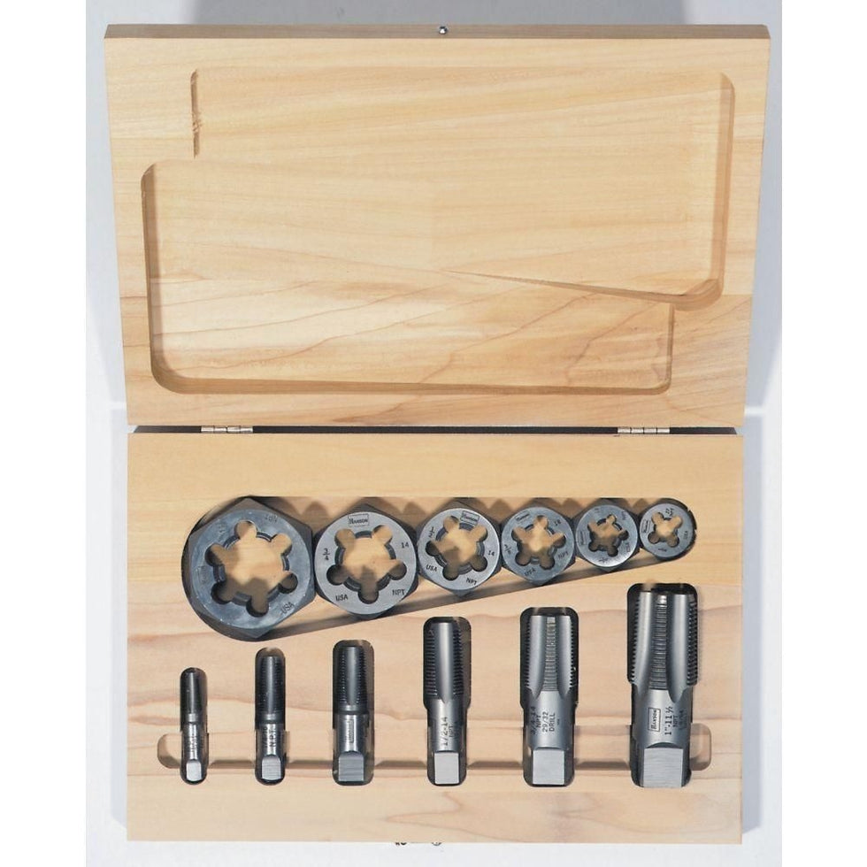 Irwin 1920 HANSON Tap & Re-threading Hexagonal Pipe Die Sets (HCS)(HSS ...
