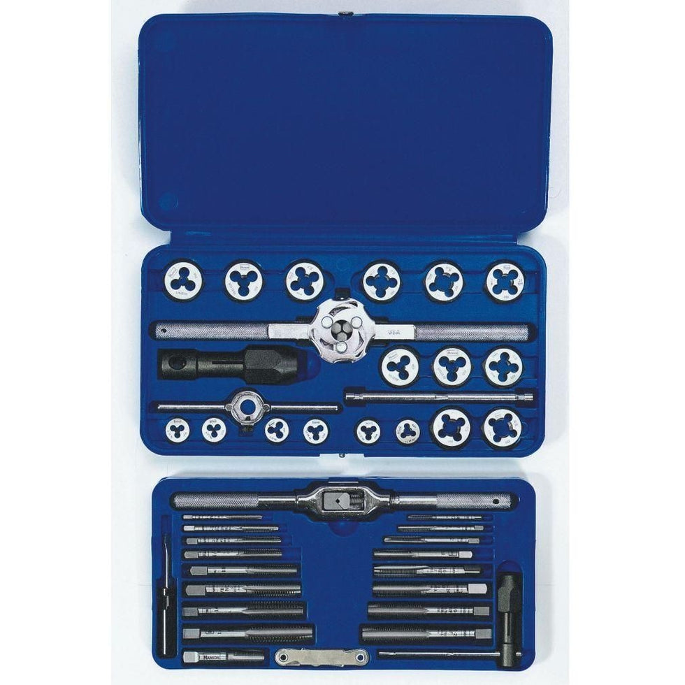 Irwin 24606 HANSON 41-Piece Machine Screw/Fractional Tap And Die Set 4 ...