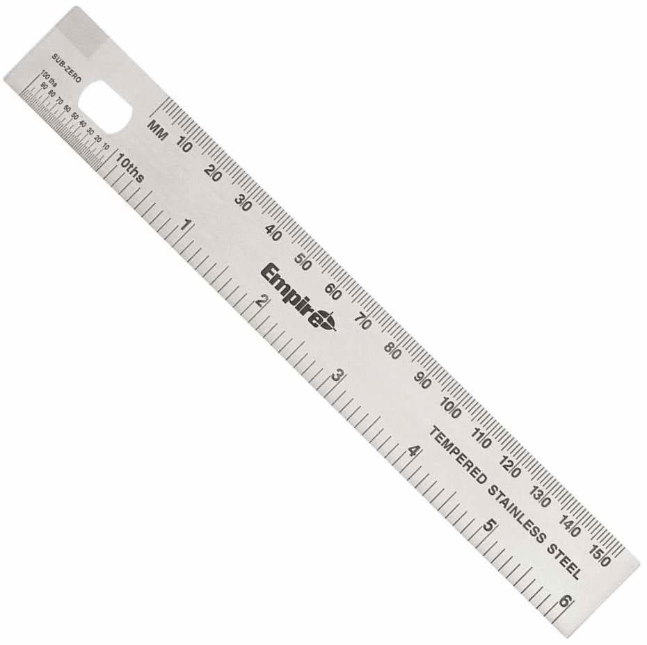 Empire 27303 6-in Stiff Rule – Tool Nut