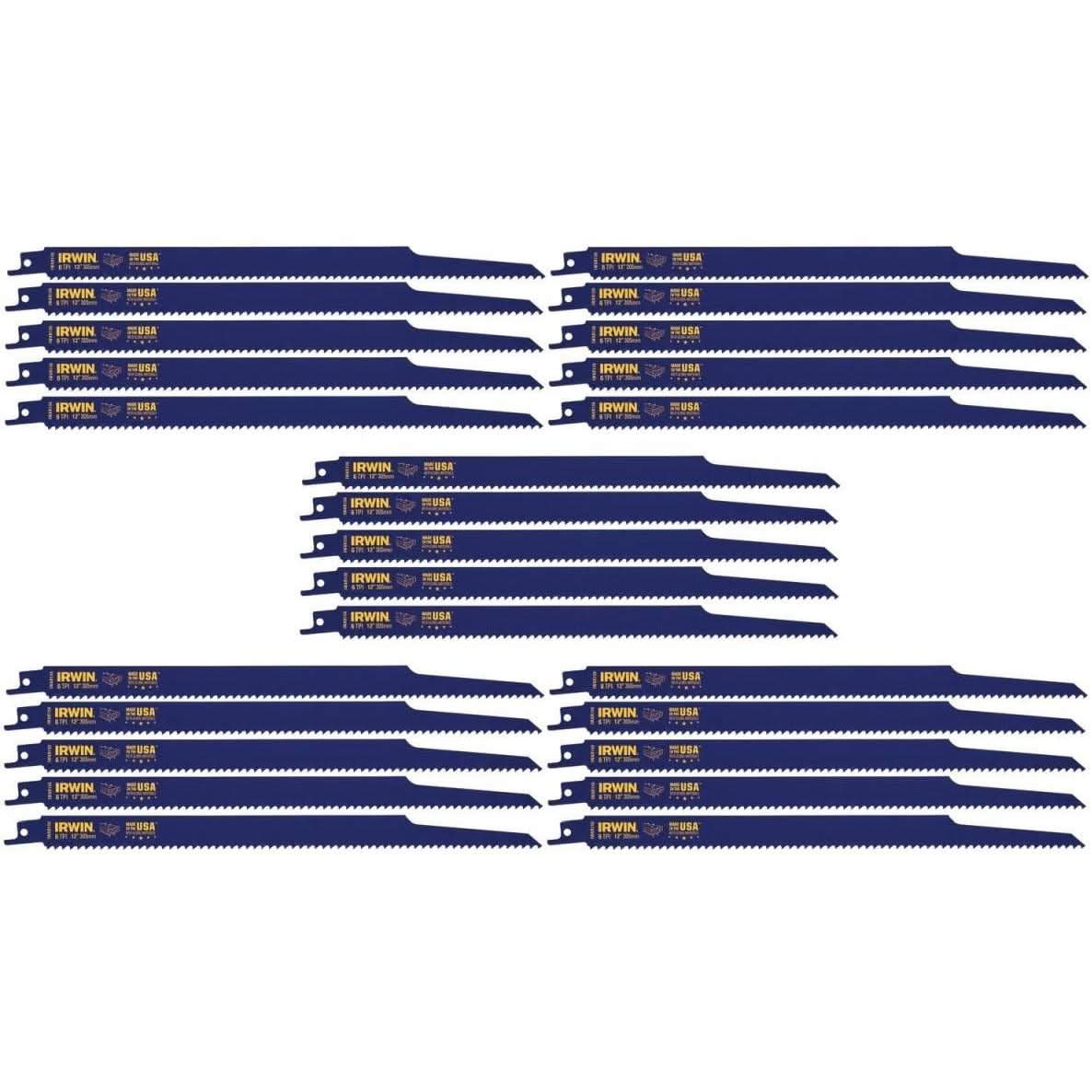 Irwin 372156B Nail Embedded Wood Cutting Reciprocating Blade 12-in. 6 ...