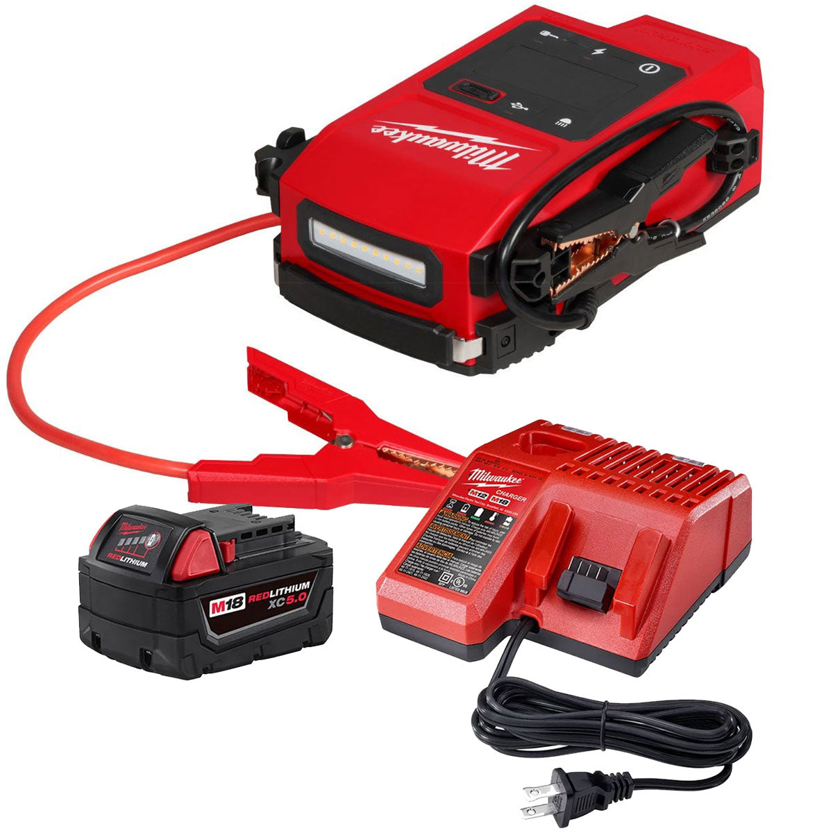 Milwaukee 3841-20 M18 HOTSHOT Jump Starter 5.0Ah Kit – Tool Nut