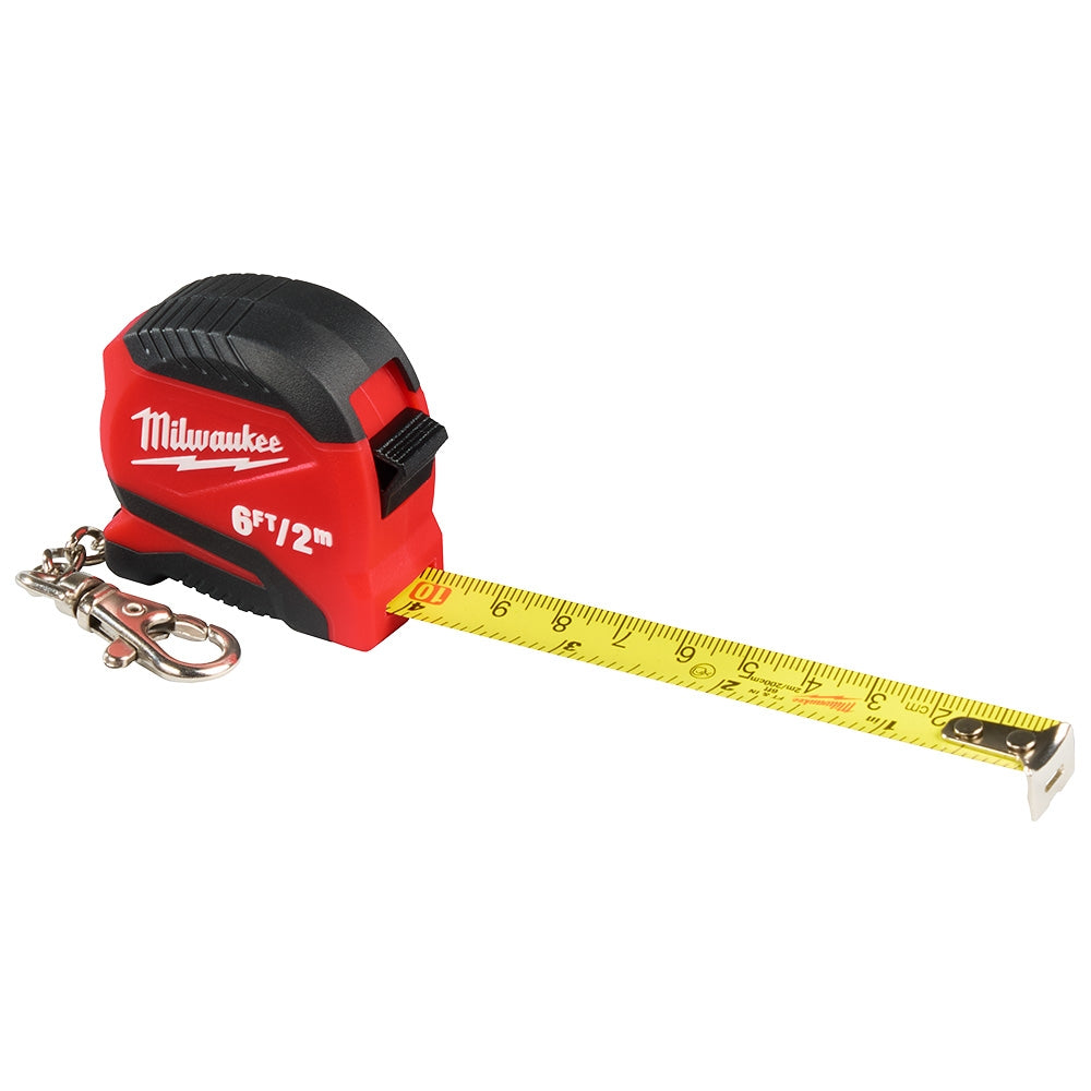 Milwaukee 48-22-1706 6 ft./2m Keychain Tape Measure – Tool Nut