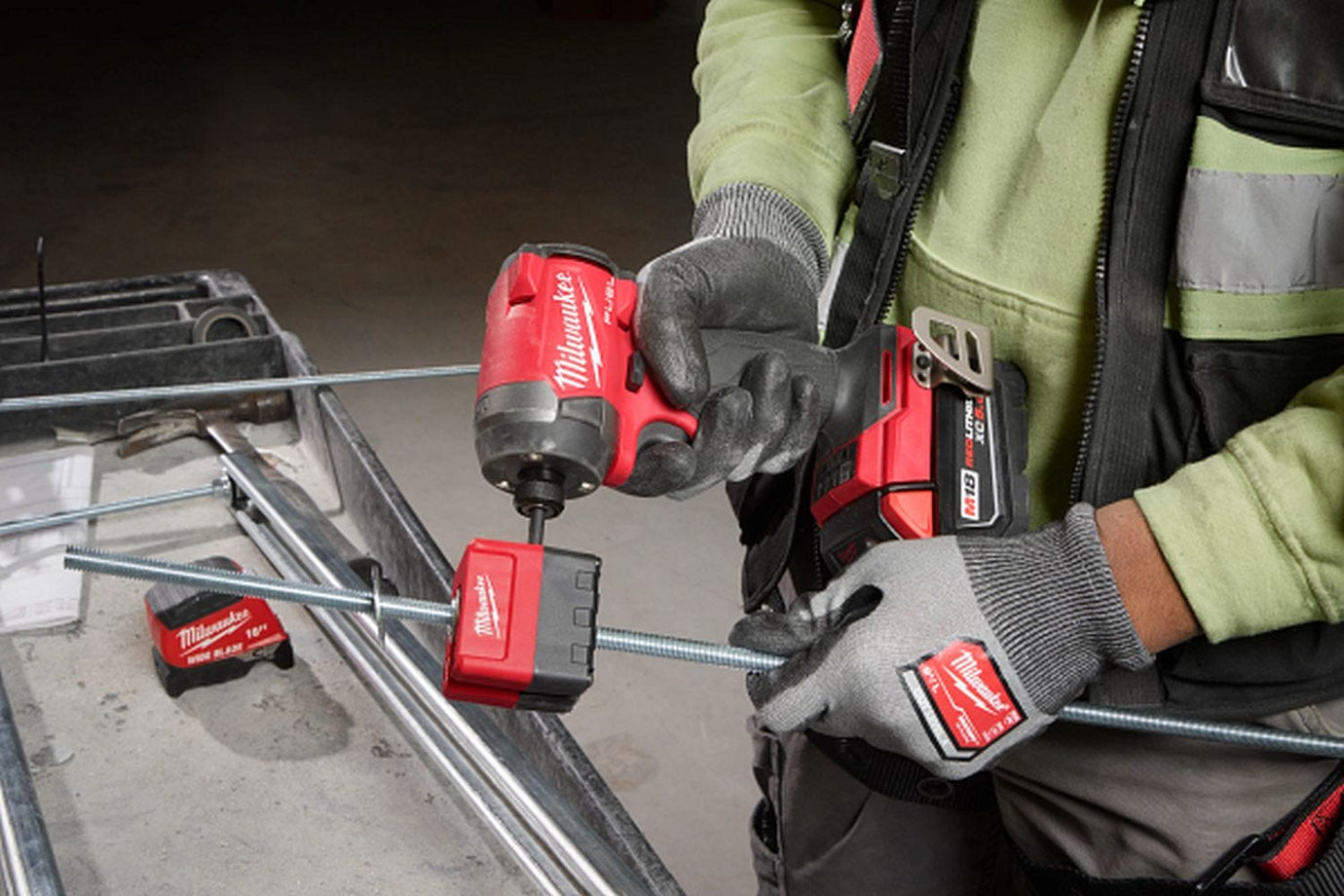 Milwaukee 48-32-2391 SHOCKWAVE Impact Duty 3/8-in. Threaded Rod Nut Ru ...