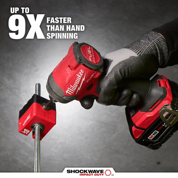 Milwaukee 48-32-2391 SHOCKWAVE Impact Duty 3/8-in. Threaded Rod Nut Ru ...