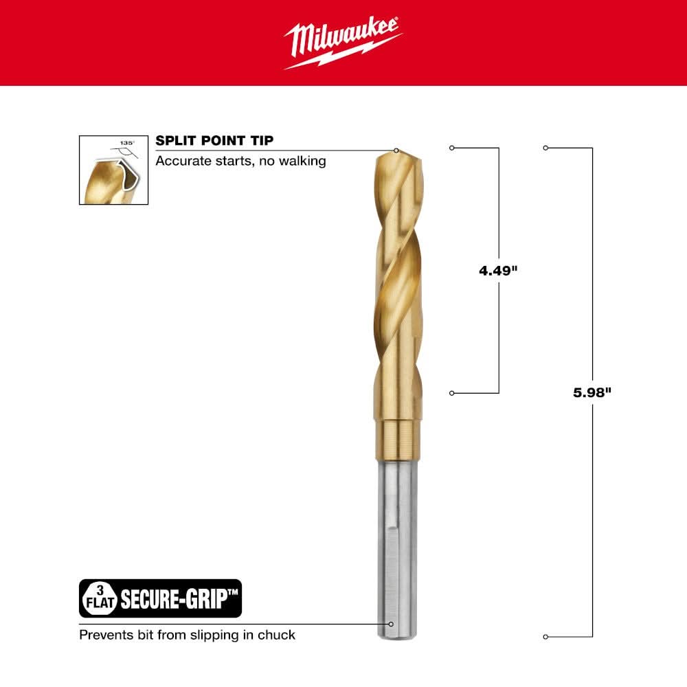 Milwaukee 5/8" Titanium Silver and Deming Bit – Tool Nut