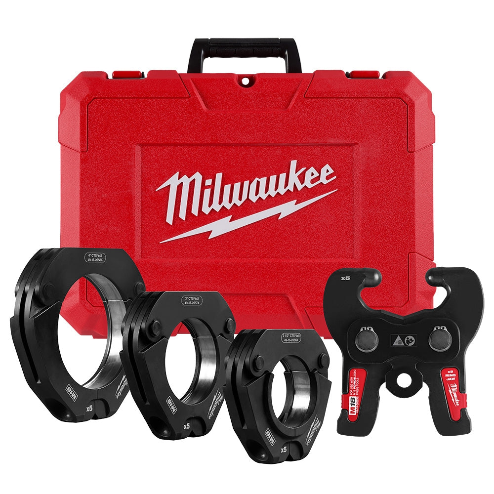 Milwaukee 49-16-2690X 2-1/2" - 4" CTS-V Pivoting Press Ring Kit for M1 ...
