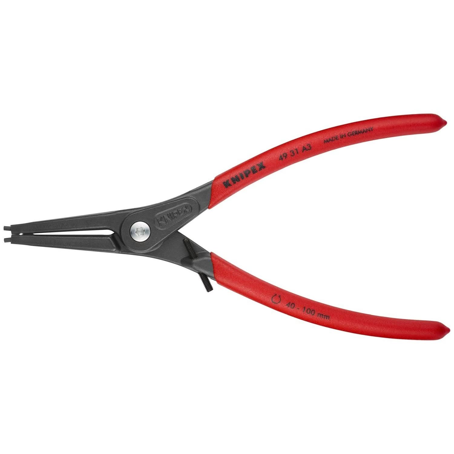 Knipex 49 31 A3 External Precision Snap Ring Pliers-Limiter – Tool Nut