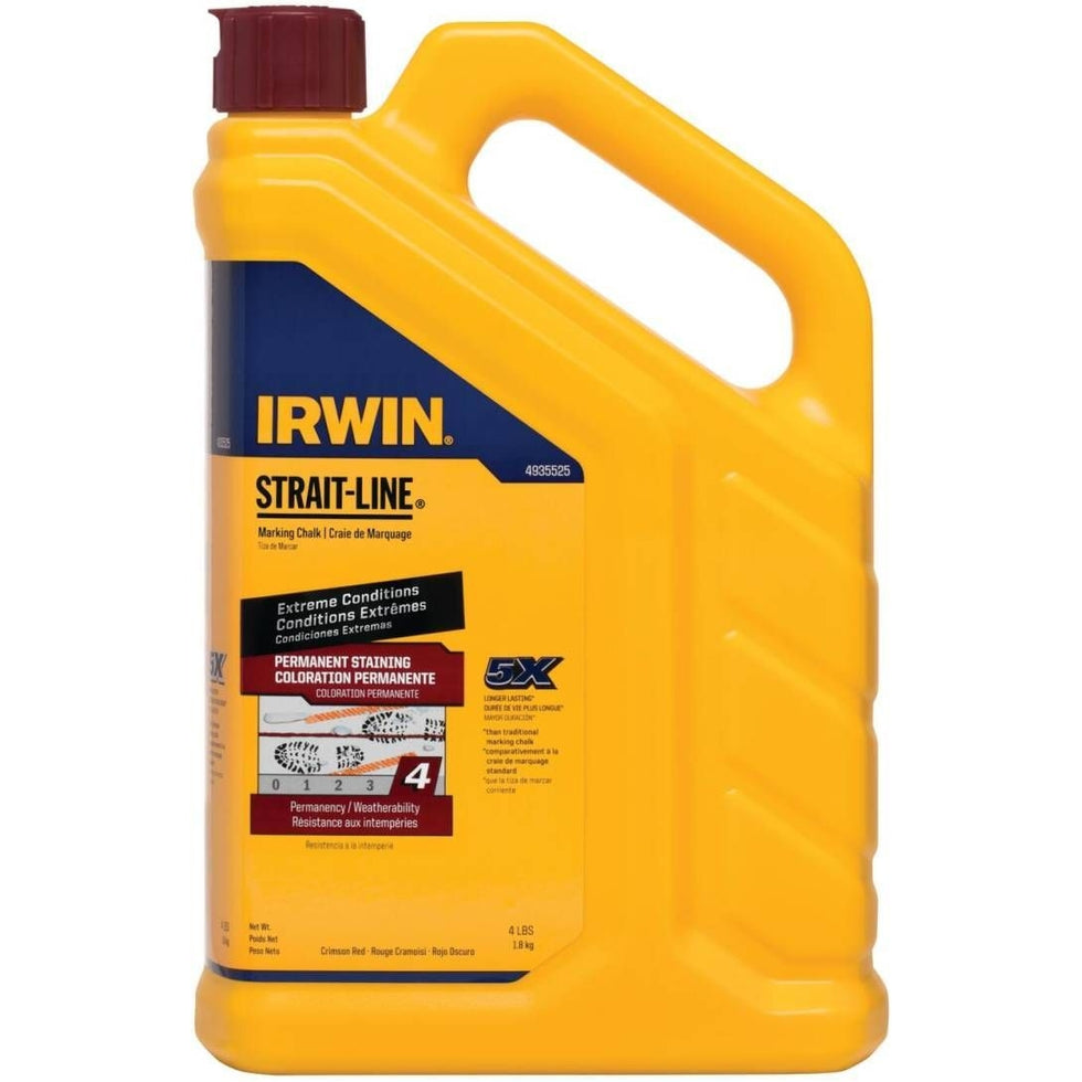 Irwin 4935525 Chalk Crimson Red Permanent 4-lb. – Tool Nut