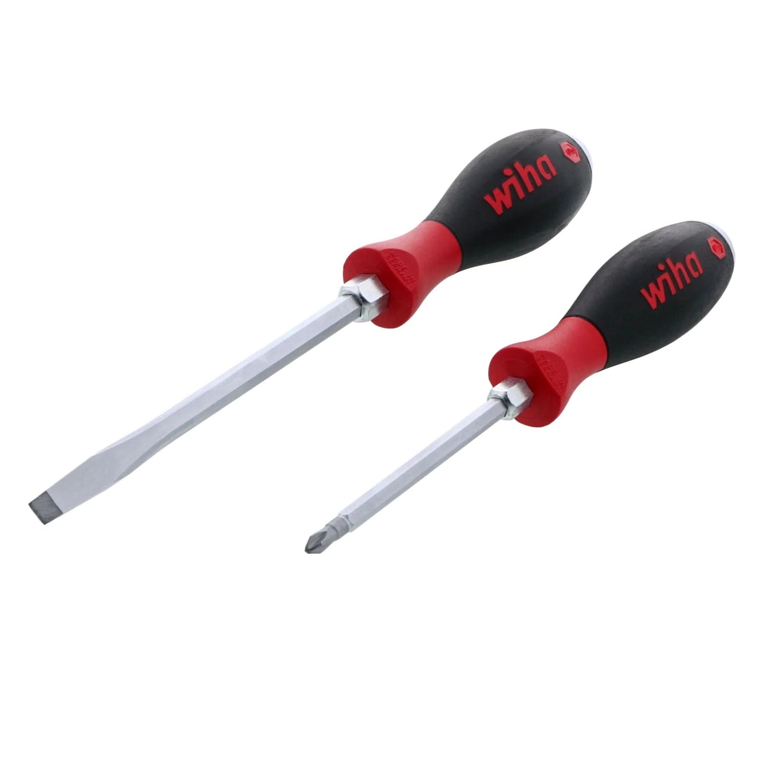 Wiha 53082 2-Piece SoftFinish X Heavy-Duty Screwdriver Set – Tool Nut