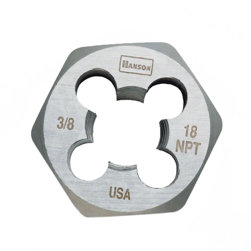 Irwin 7004 HANSON Hexagon Pipe Taper Dies (HCS) 3/8-in. - 18 NPT – Tool Nut