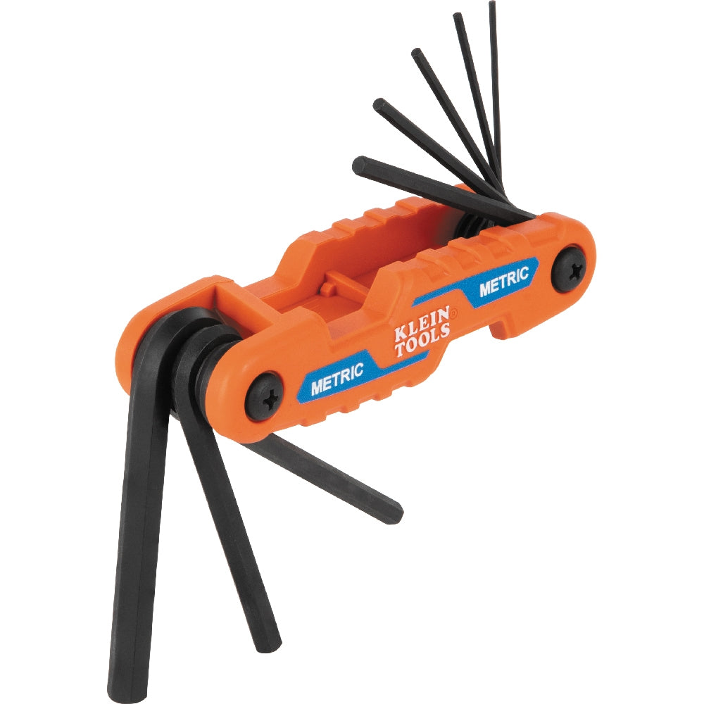 Klein Tools 70540M Compact Folding Hex Key Set, 8-Key, Metric Sizes ...