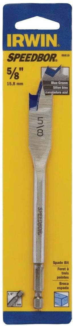 Irwin 88810 SPEEDBOR Standard Length Spade Bit 6-in. x 5/8-in. – Tool Nut