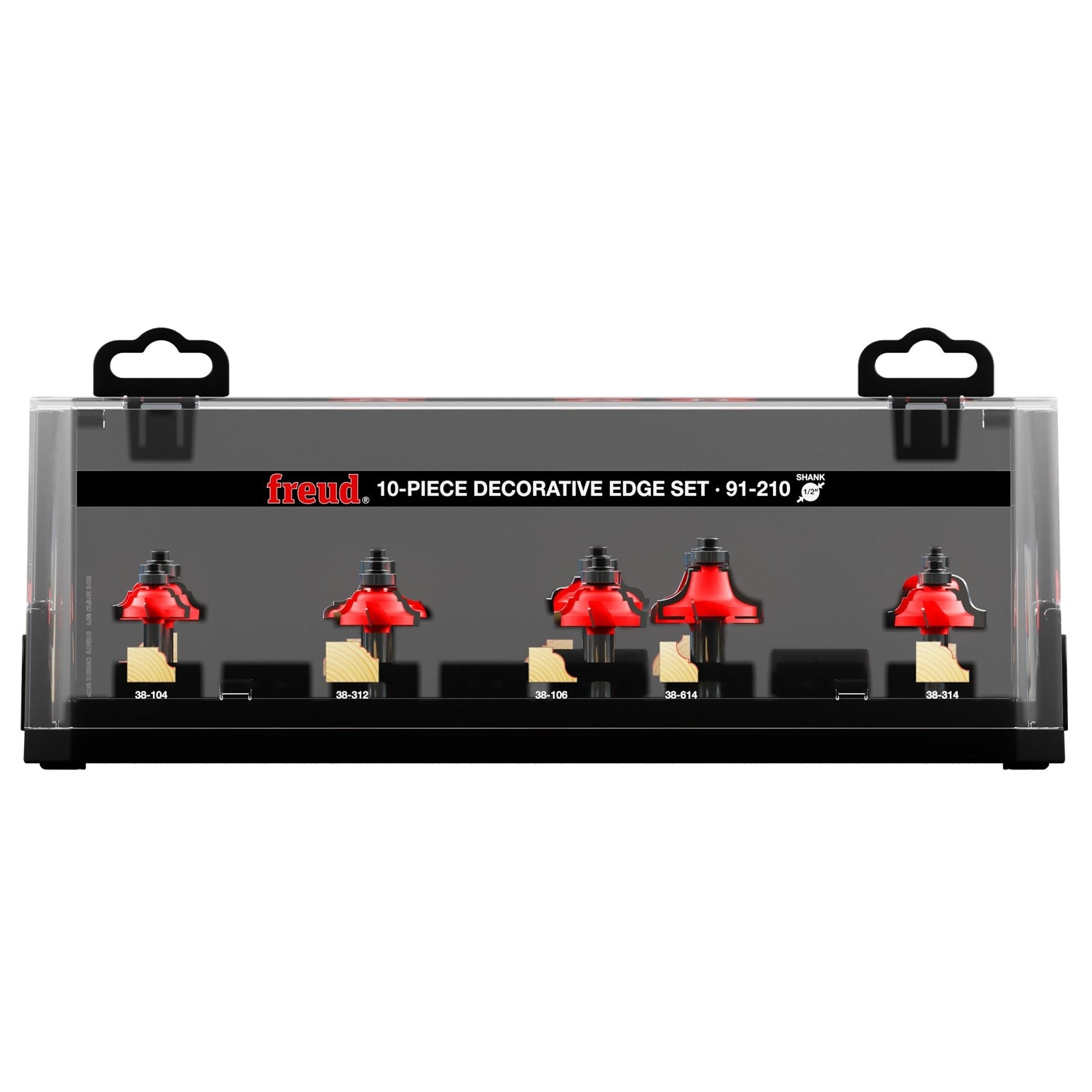 Diablo 91-210 10 Piece Decorative Edge Quadra-Cut Router Bit Set – Tool Nut