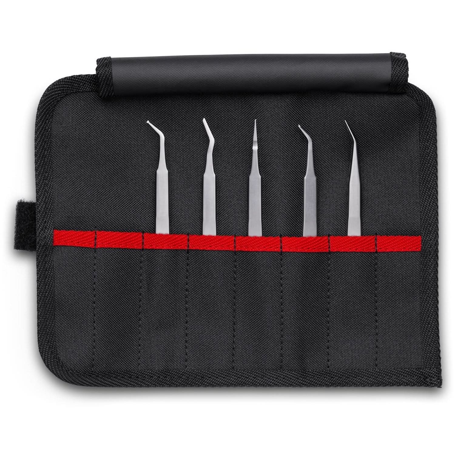 Knipex 92 00 03 5 Pc Stainless Steel Tweezers Set in Tool Roll-SMD ...