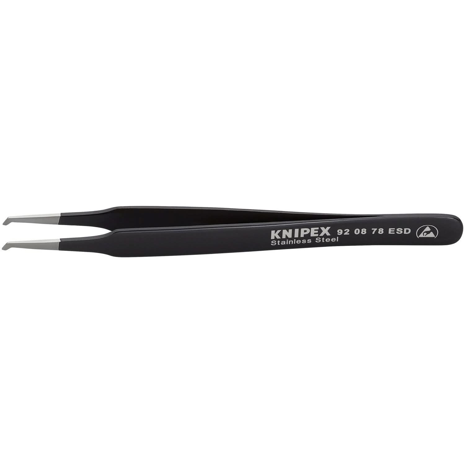 Knipex 92 08 78 ESD Stainless Steel Positioning Tweezers-ESD-SMD – Tool Nut