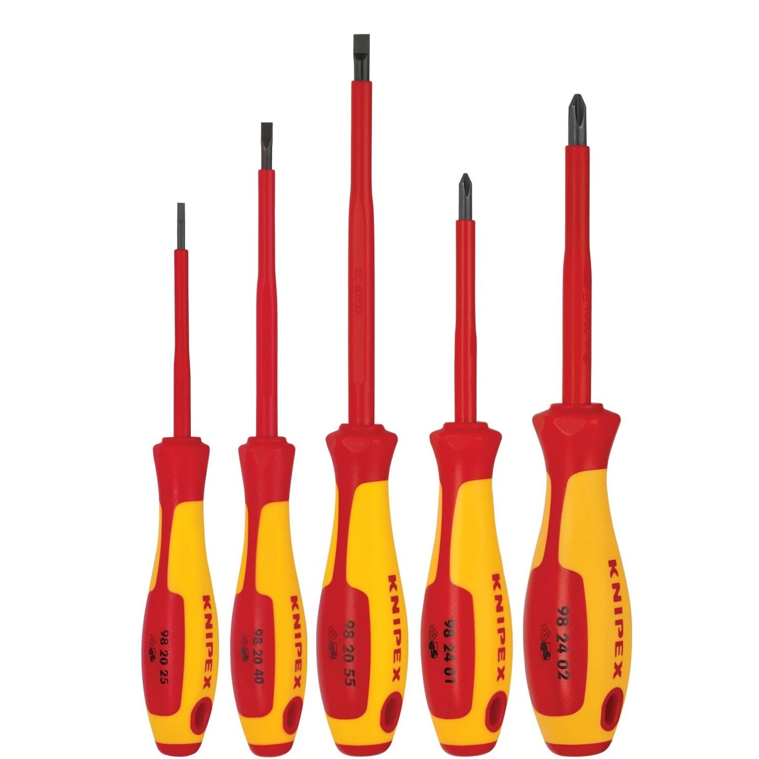 Knipex 9K 98 98 32 US 5 Pc Screwdriver Set-1000V Insulated – Tool Nut