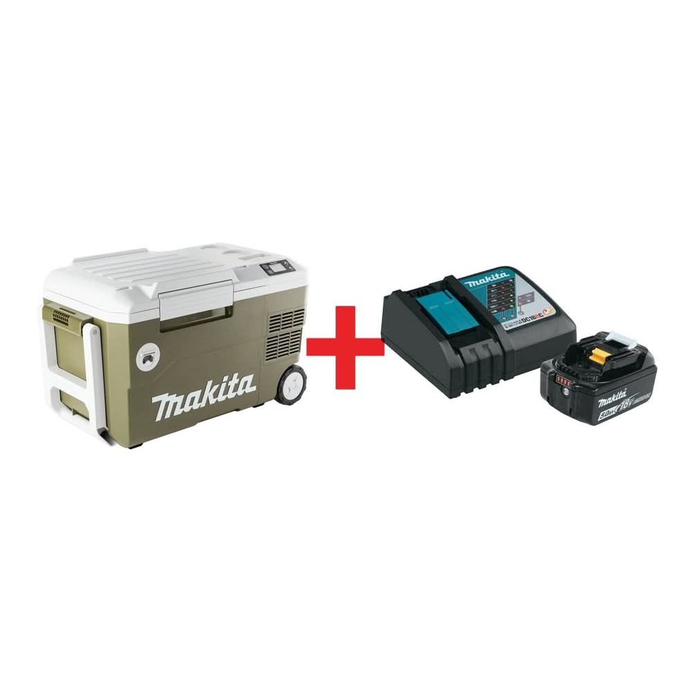 Makita Outdoor Adventure 18V X2 LXT 12V/24V DC Auto AC Cooler/Warmer w ...