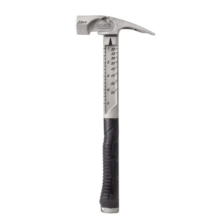 Boss Hammers BHPPS14TIM 14 oz. Pro Plus Titanium Milled Face Hammer ...