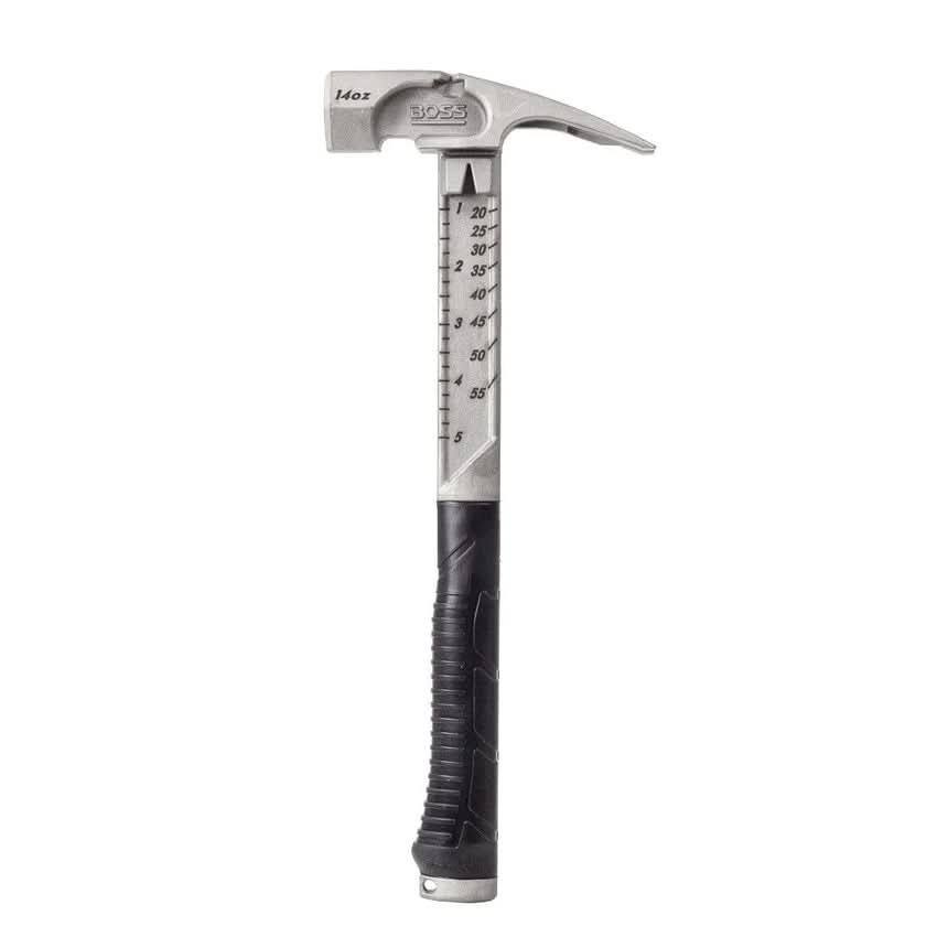 Boss Hammers BHPPS14TIS 14 oz. Pro Plus Titanium Smooth Face Hammer ...