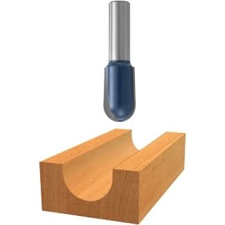 Bosch 85450M 3/8 In. x 3/4 In. Carbide Tipped Extended Round Nose Rout ...