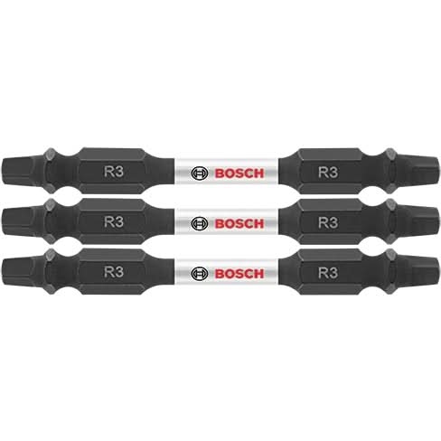 Bosch ITDESQ32503 3-Piece Impact Tough 2.5 In. Square #3 Double-Ended ...