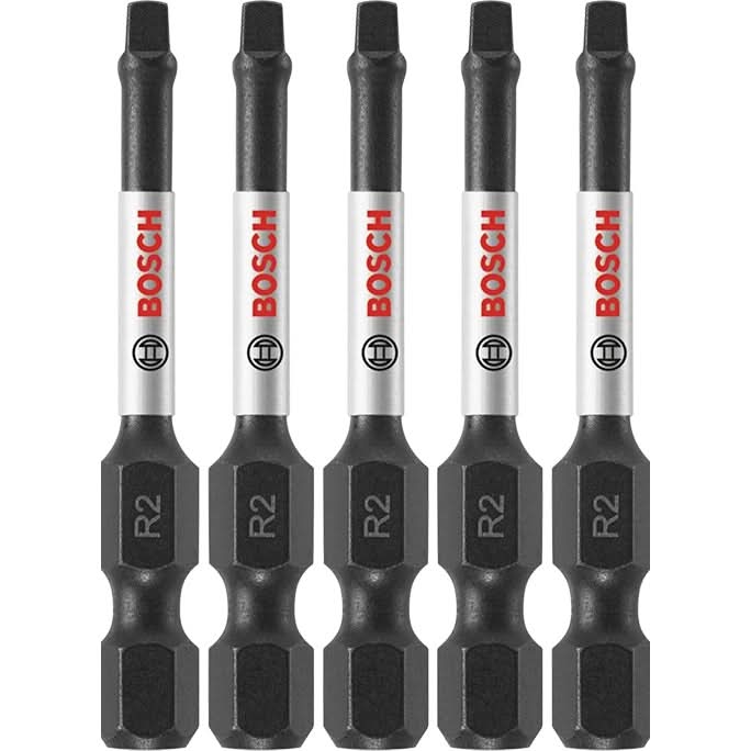 Bosch ITSQ2205 (5) Impact Tough 2 In. Square #2 Power Bits – Tool Nut