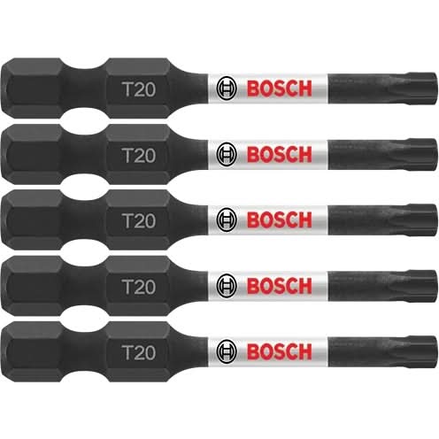 Bosch ITT20205 5-Piece Impact Tough 2 In. Torx #20 Power Bits – Tool Nut