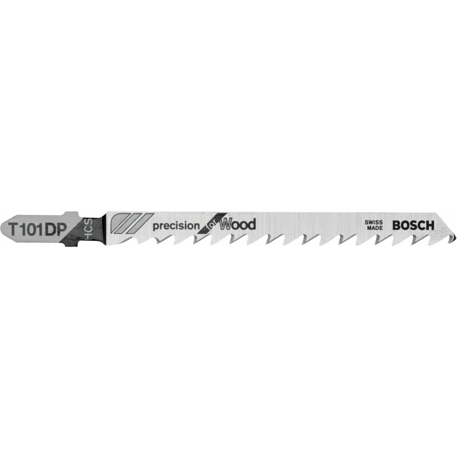 Bosch T101D 5-Piece 4" 6 TPI Clean for Wood T-Shank Jigsaw Blades ...