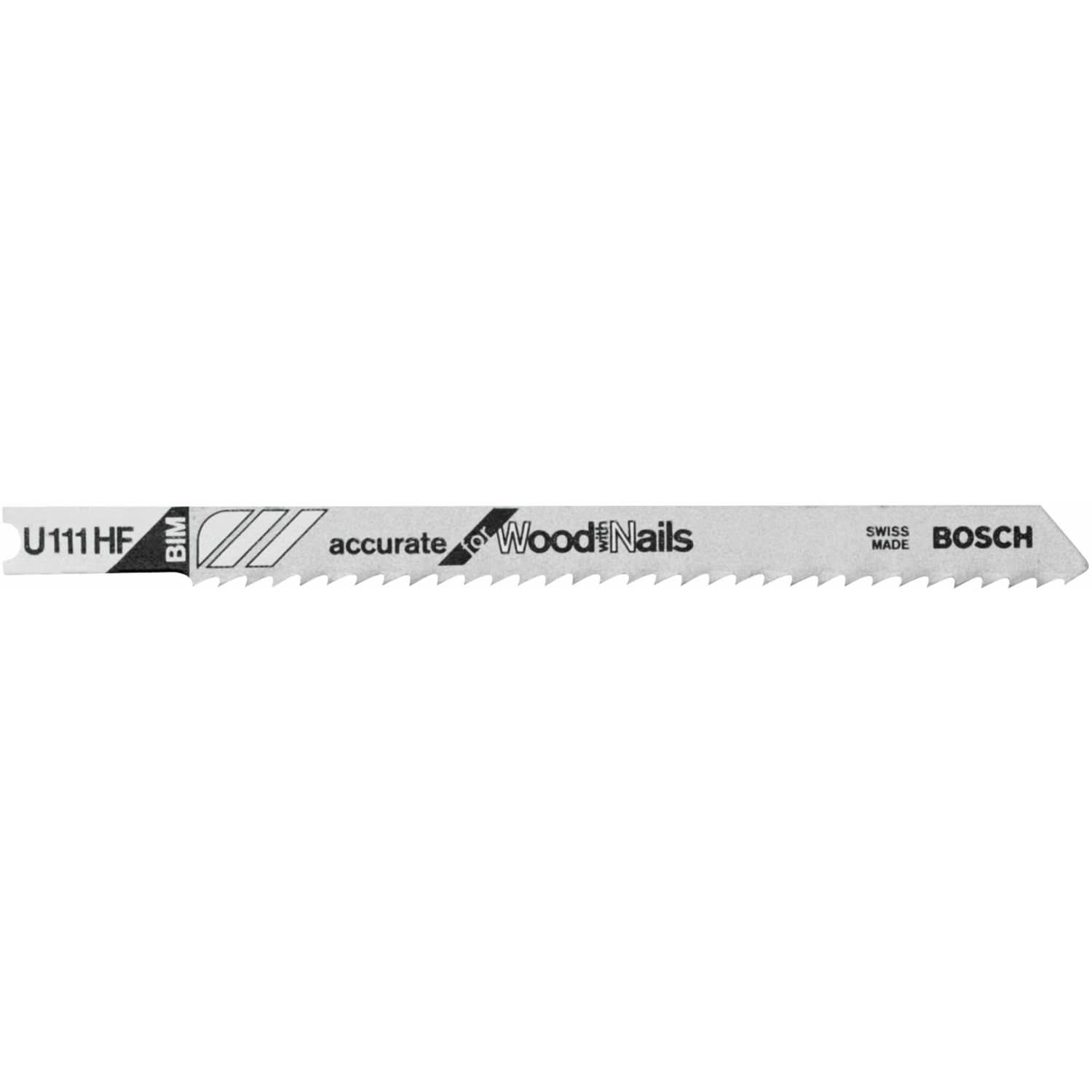 Bosch U111HF 5-Piece 4 In. 10 TPI Accurate Wood with Nails Cutting U-s ...