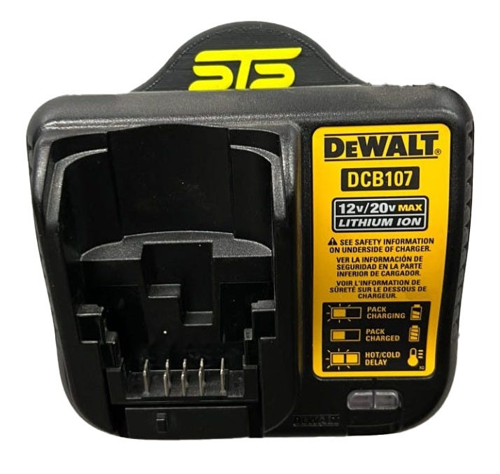 STS Auto Design DWDC107 Magnetic DeWalt 12V/20V DCB107 Battery Charger ...
