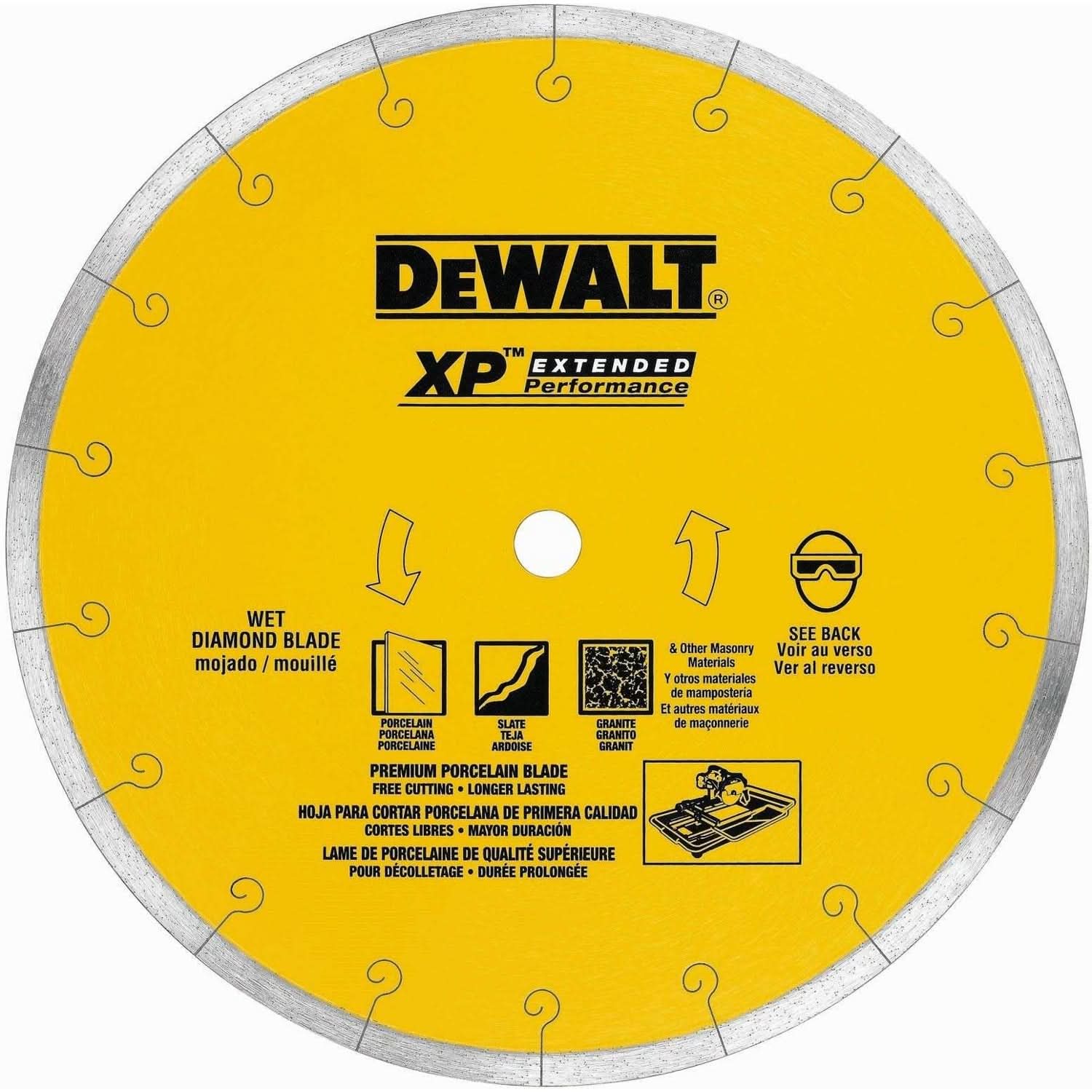 DeWalt DW4764 10 in. x .060 in. Premium XP4 Tile Blade Wet – Tool Nut