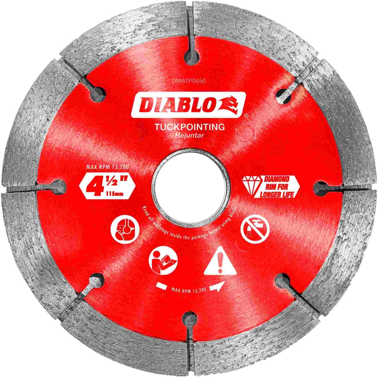Diablo DMATP0450 4-1/2 Inch Diamond Tuck Point Blade for Masonry – Tool Nut