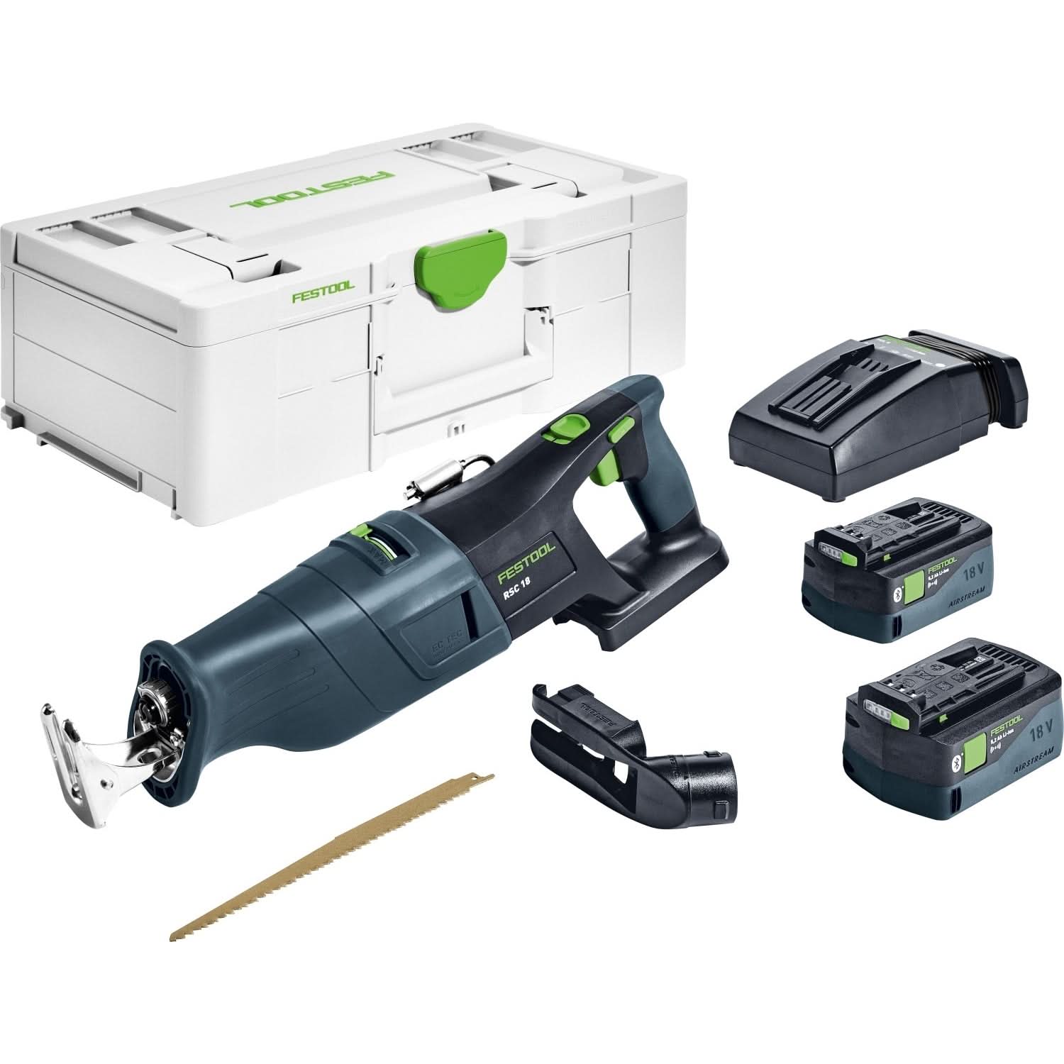 Festool 576951 RSC 18 5,0 EBI-Plus Cordless Reciprocating Saw – Tool Nut