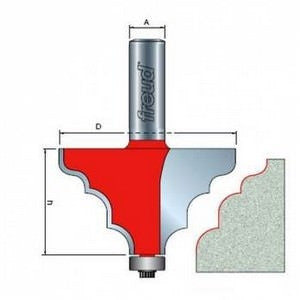 Freud 85-111 Solid Surface Edge Profile - D2-1/2, h1-1/2, A1/2 – Tool Nut