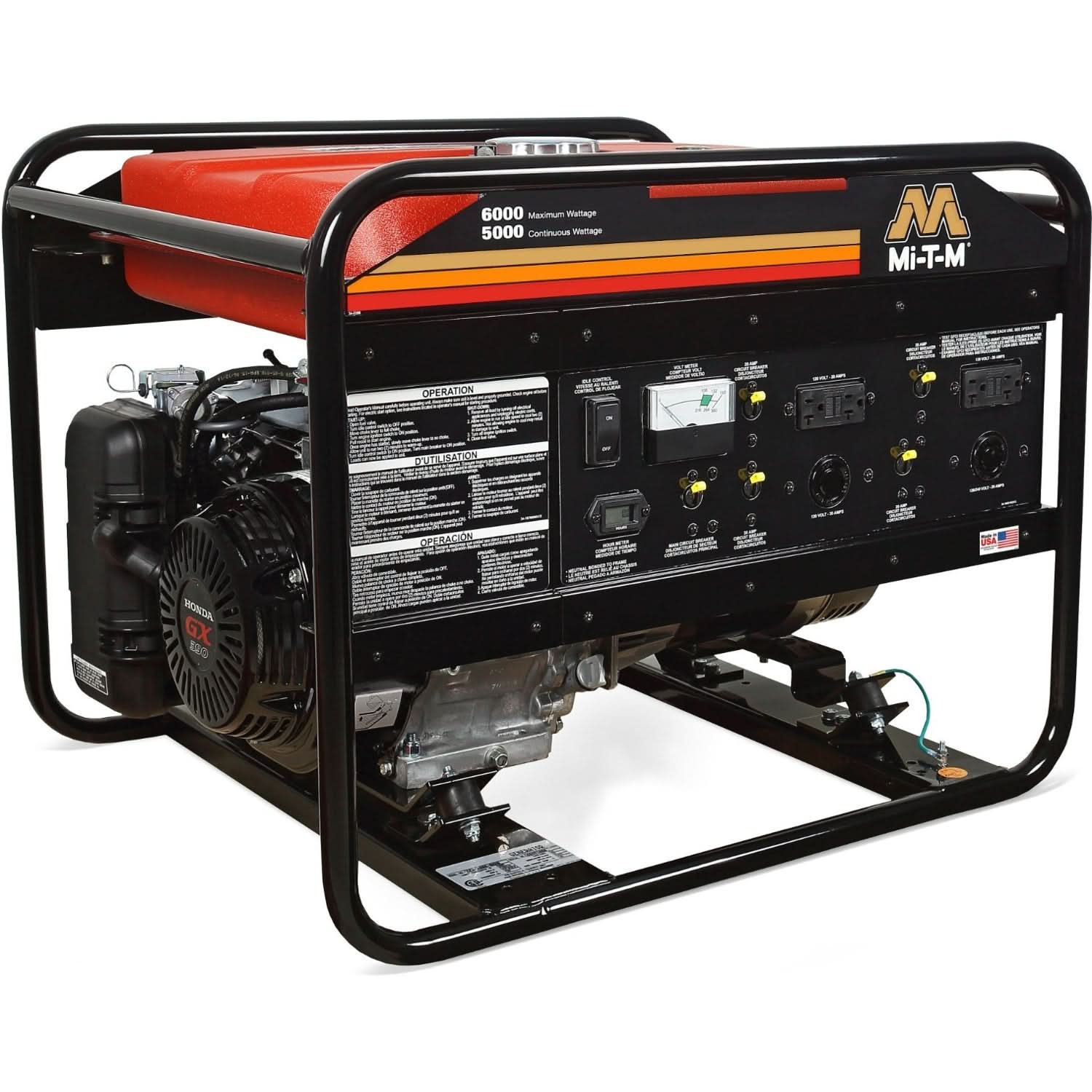 Mi-T-M GEN-6000-0MH0 6000-Watt Gasoline Portable Generator – Tool Nut