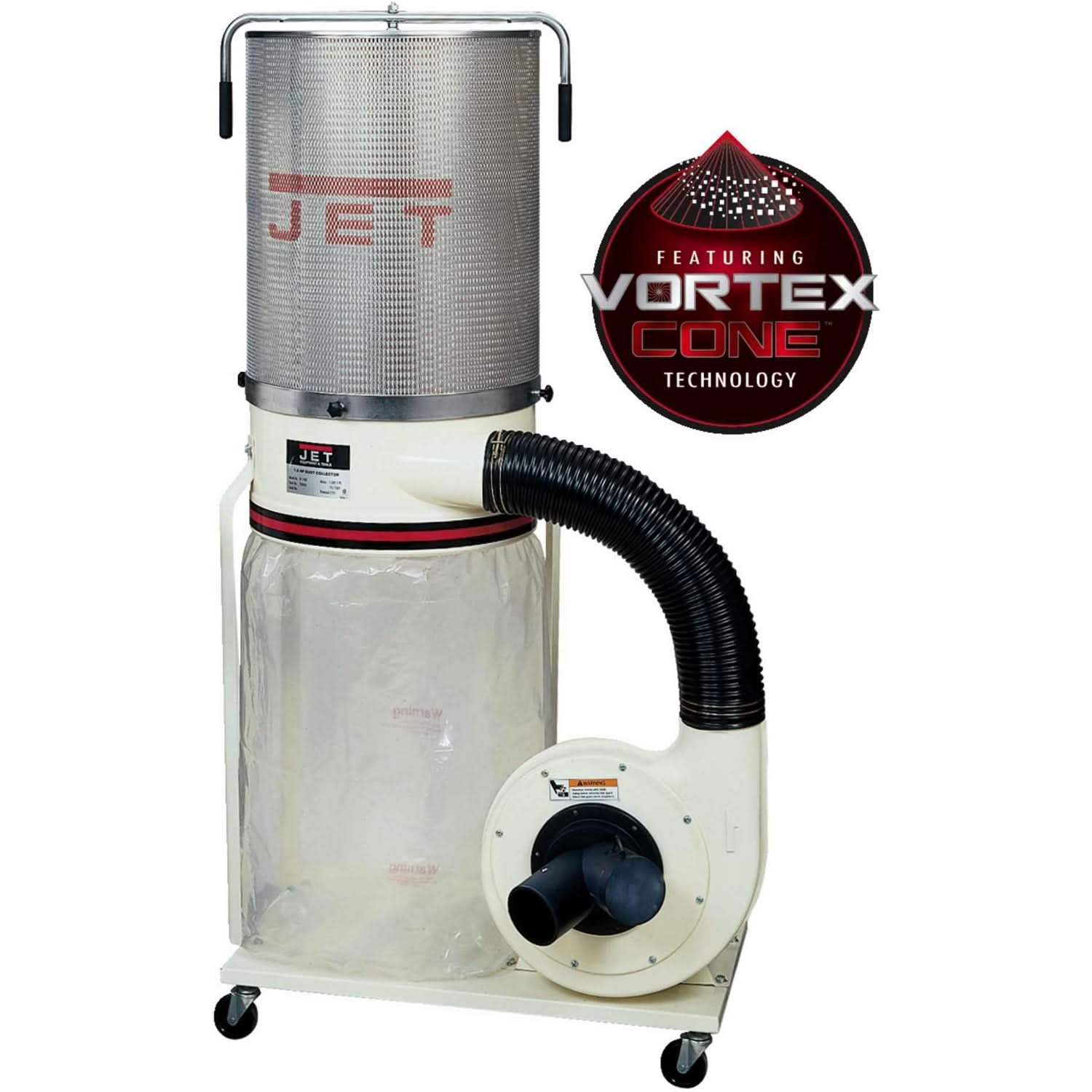 Jet 708659K DC-1100VX-CK Dust Collector, 1.5HP 1PH 115/230V, 2-Micron ...