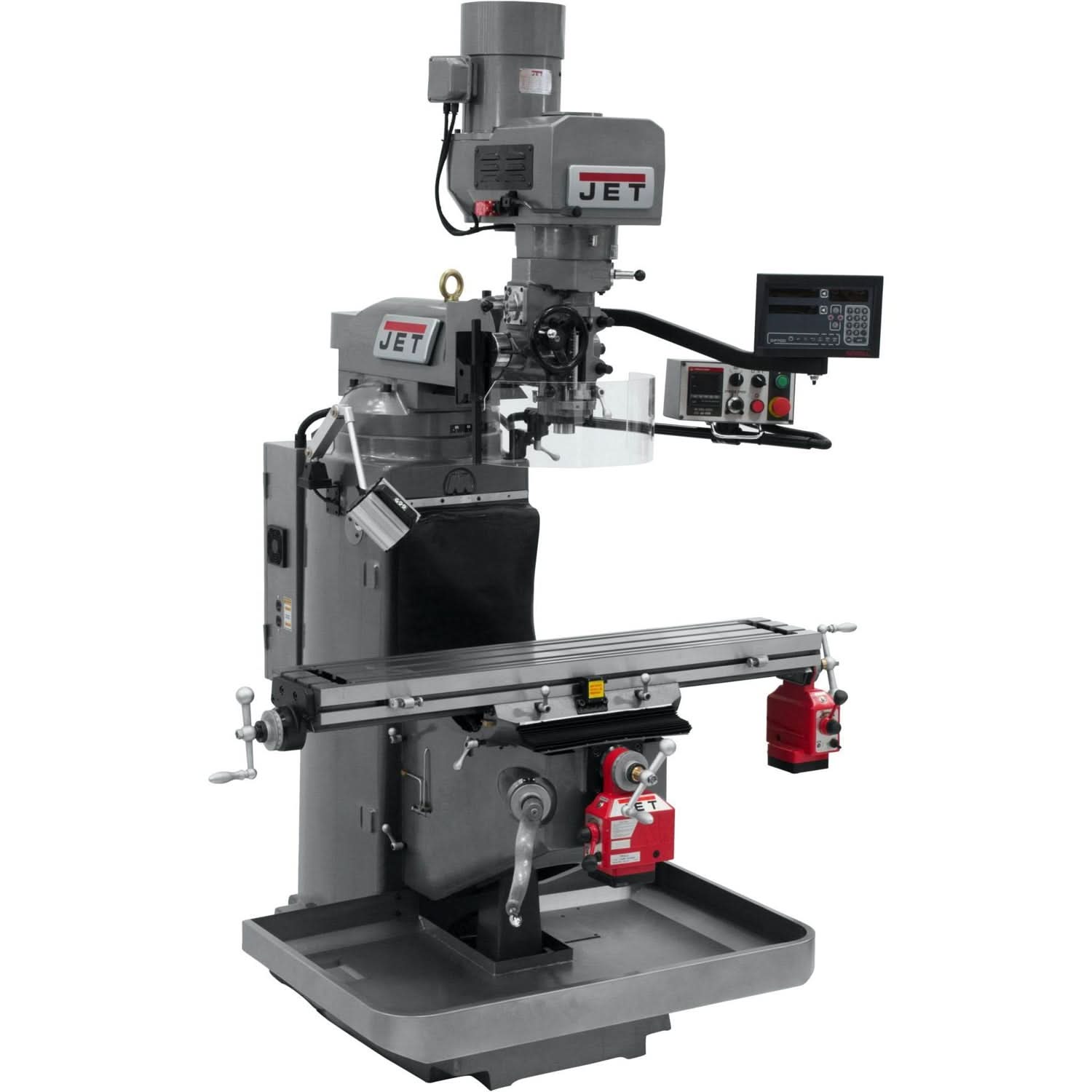 Jet Tools 690542 JTM-949EVS Mill With 3-Axis Newall DP700 DRO (Knee) W ...