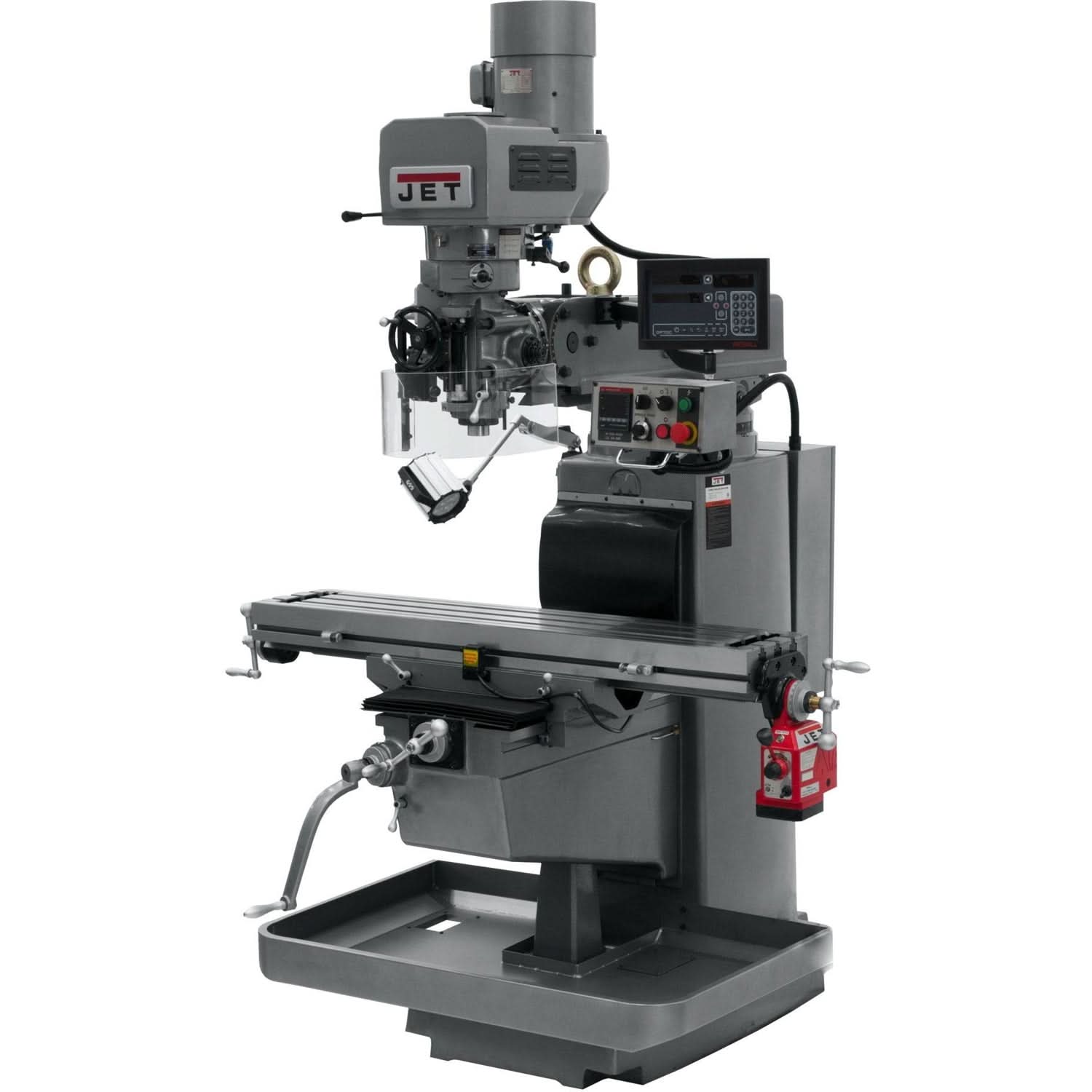 Jet Tools 690644 JTM-1050EVS2/230 Mill With 3-Axis Newall DP700 DRO (Q – Tool Nut
