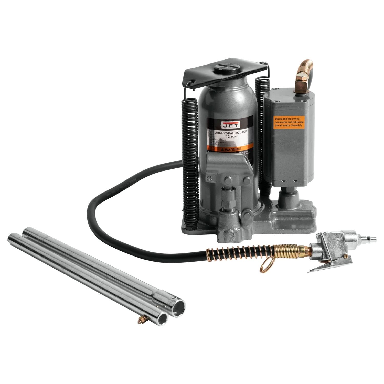 Jet 456612 AHJ-12 12 Ton Air / Hydraulic Bottle Jack – Tool Nut