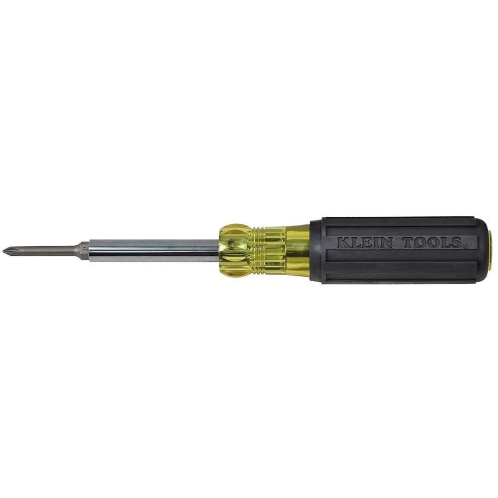 Klein 32559 Multi-Bit Screwdriver / Nut Driver, 6-in-1, Extended Reach ...