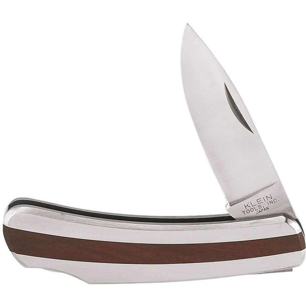 Klein 44034 Compact Pocket Knife 2-5/8" Stainless Steel Drop-Point Bla ...