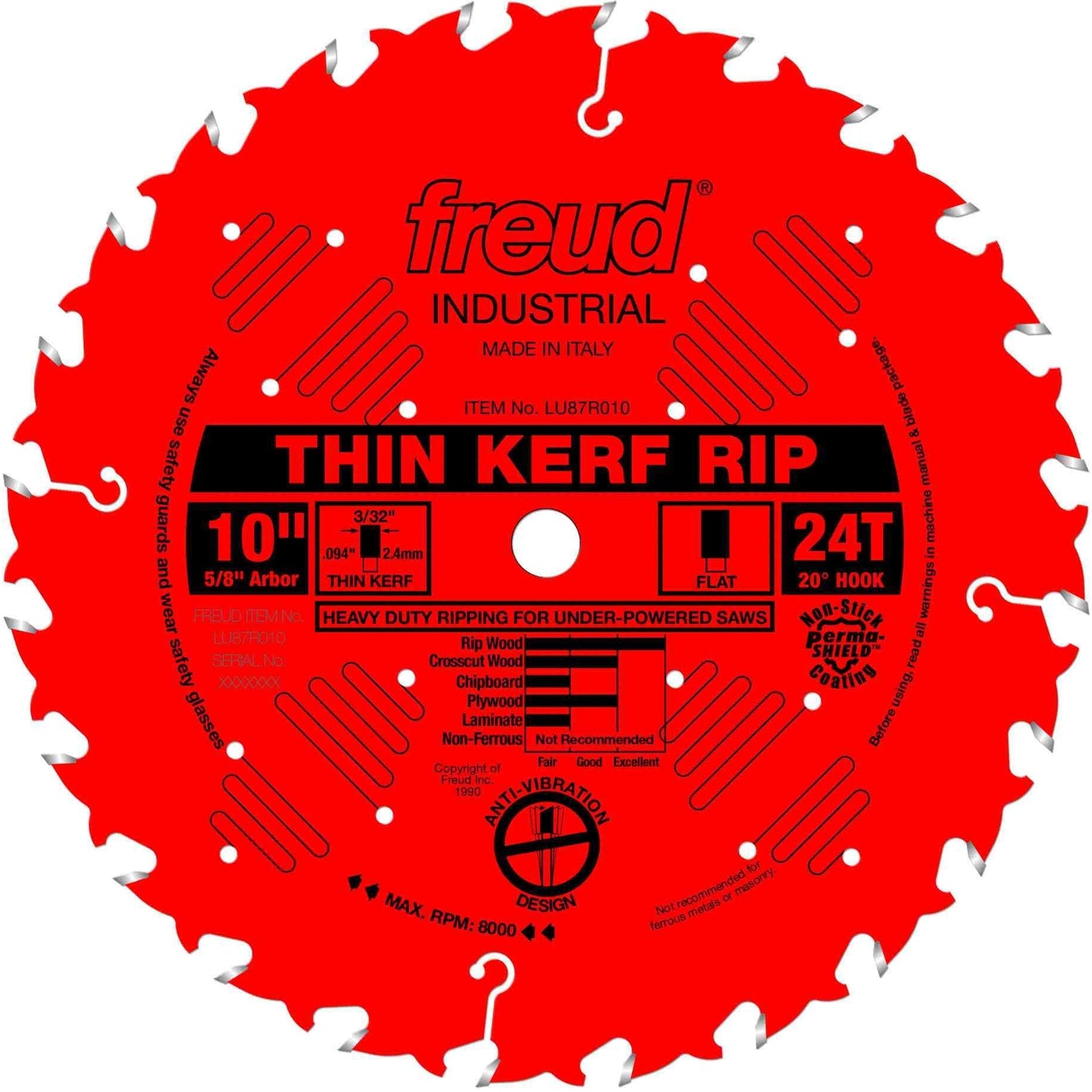 Freud LU87R010 10 in. Thin Kerf Rip Blade – Tool Nut