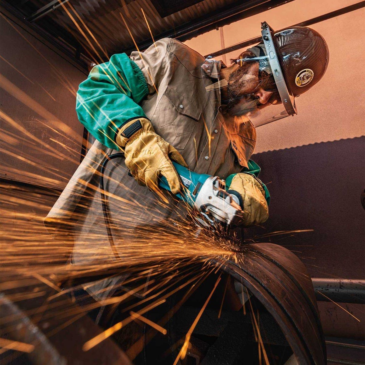 Makita GA5095 Corded 5" SJSII High-Power Angle Grinder, Paddle Switch ...