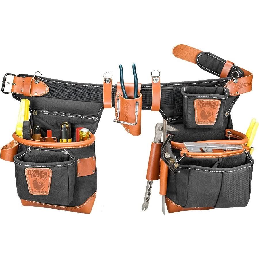 Occidental 9850Lh Adjust-To-Fit Fat Lip Tool Bag Set - Black - Left Ha ...