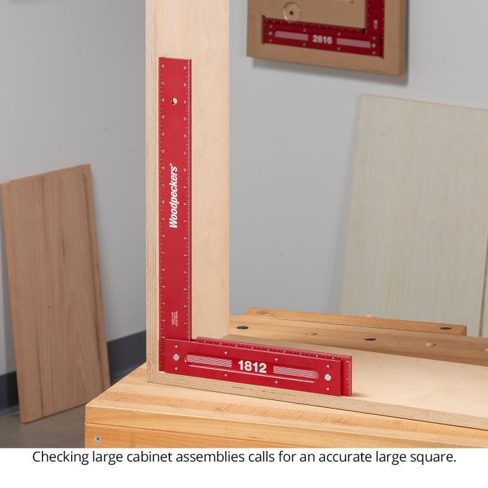 Woodpeckers PSQ26-24 Precision Woodworking Square, 26 in. w/ Rack-It ...