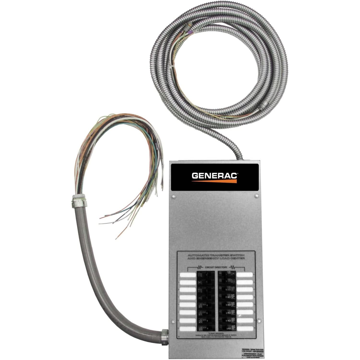 Generac RXG16EZA1 16-circuit 100 Amp Load Center ATS - NEMA 1 CUL ...