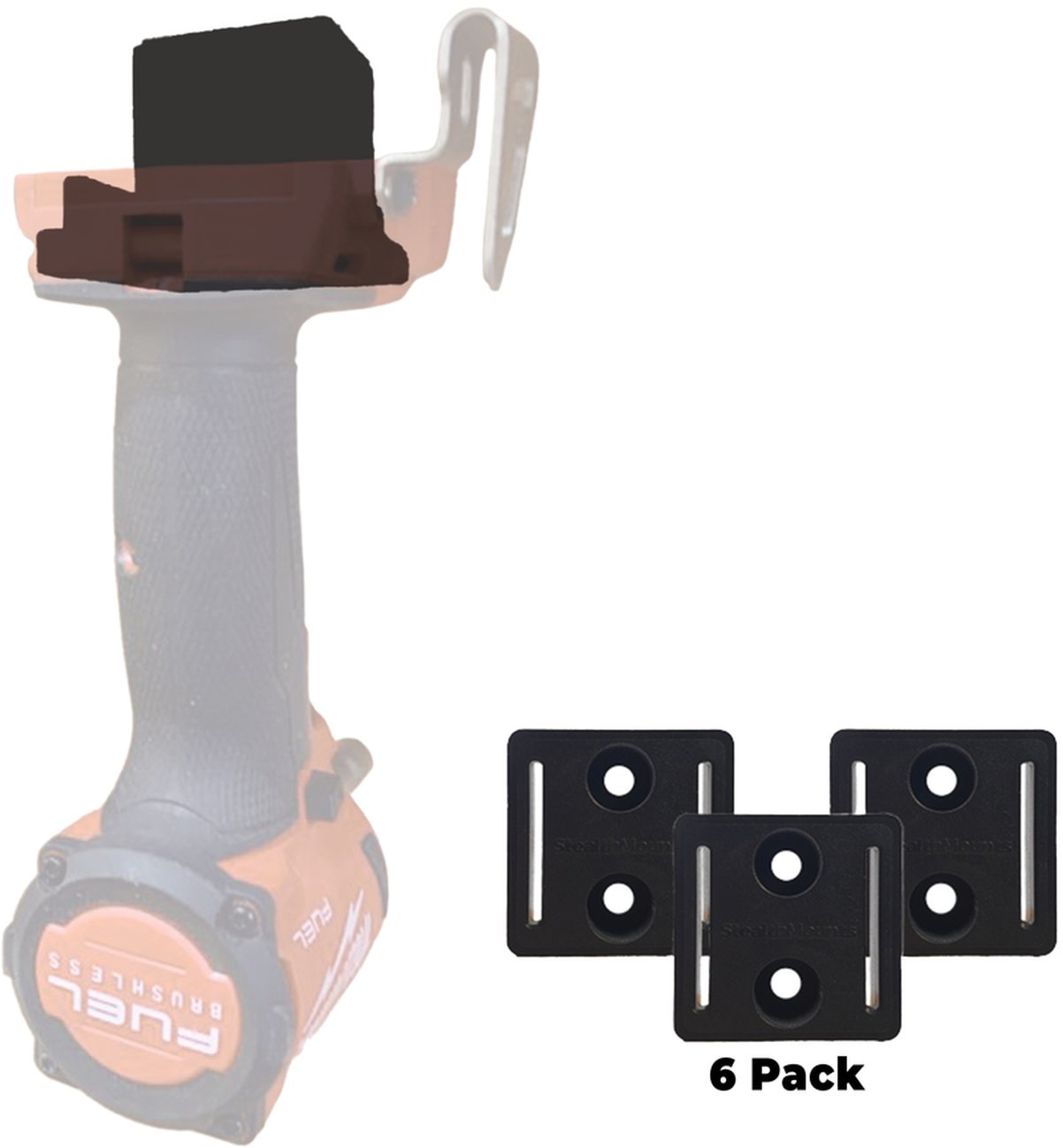 StealthMounts Tool Mount Spacer Blocks Black, 6-Pack – Tool Nut