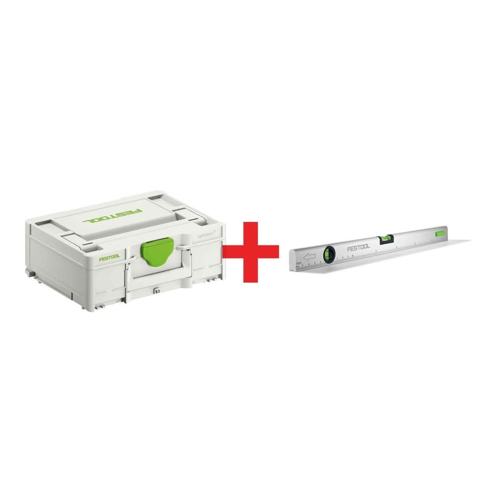 Festool Systainer3 M 137 with LEYSYS-FT1 Spirit Level – Tool Nut